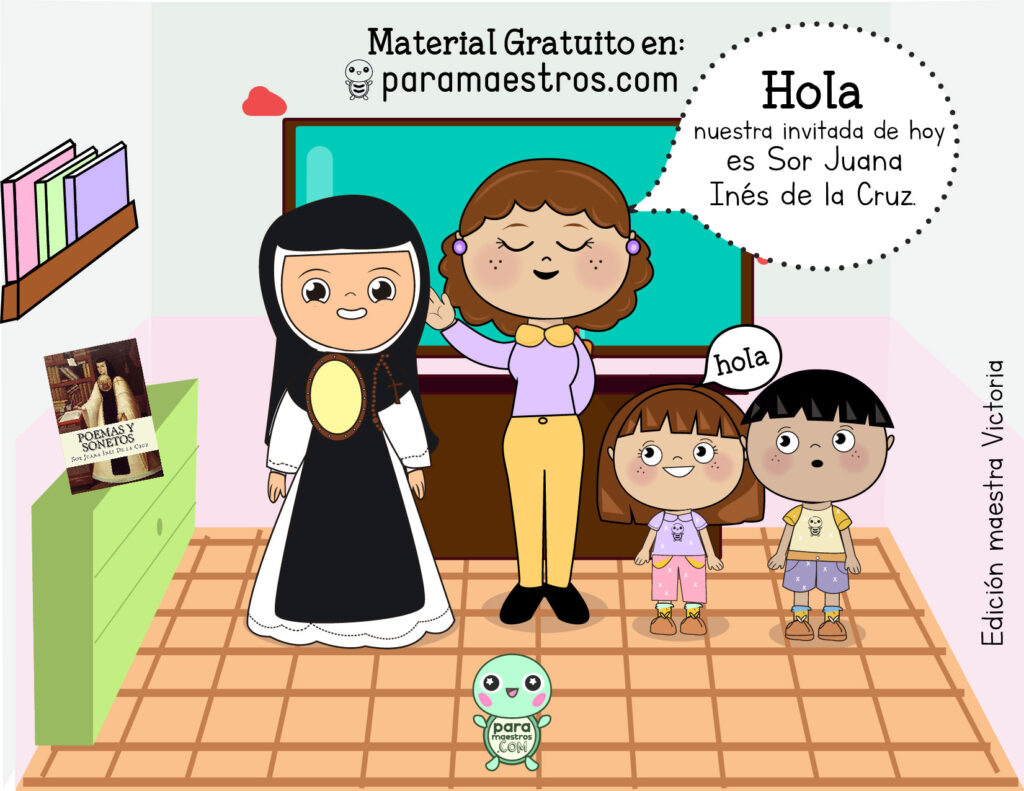 ⛪️Sor Juana Inés de la Cruz / Biografía y actividades para niños⛪️ ...