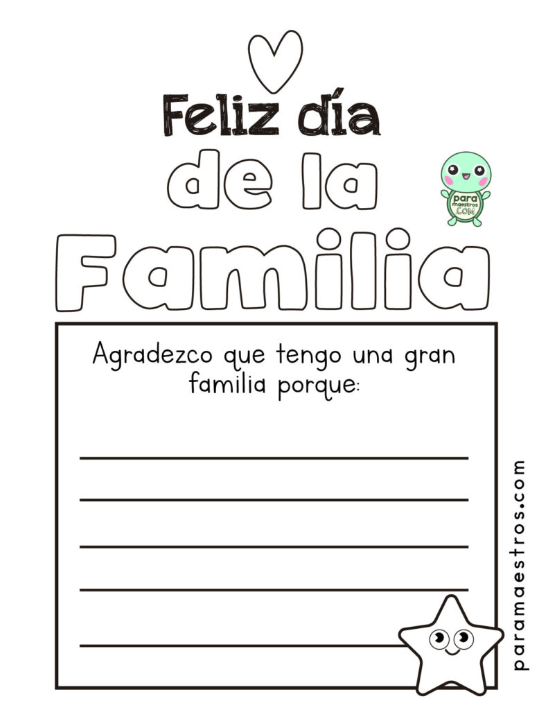拾Actividades día internacional de la Familia (Cuadernillo + Diplomas ...