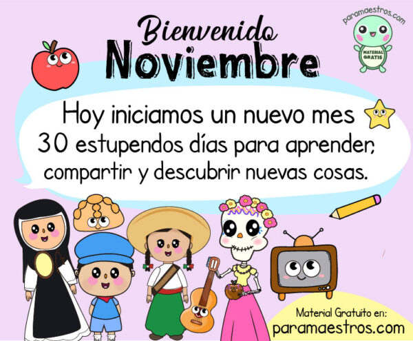 Frases positivas para niños (Mes de Noviembre) – paramaestros