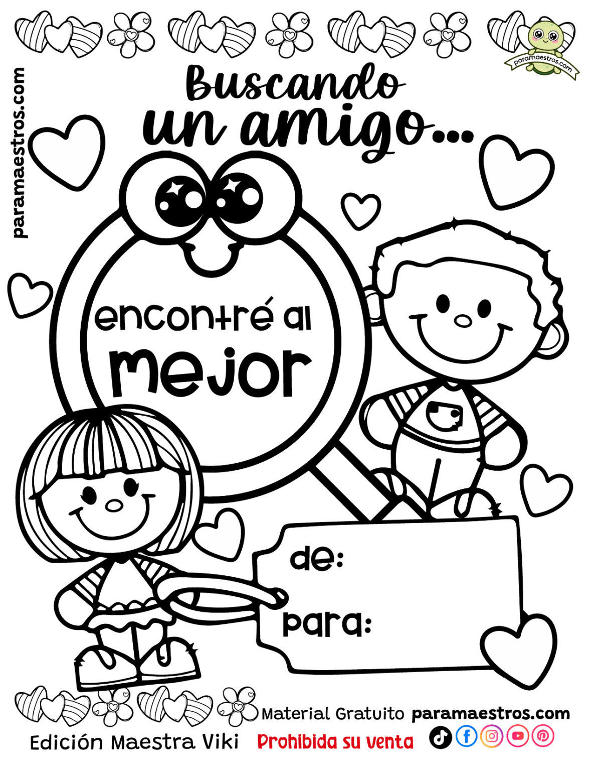 ️El Valor de la Amistad Cuadernillo ️ – paramaestros
