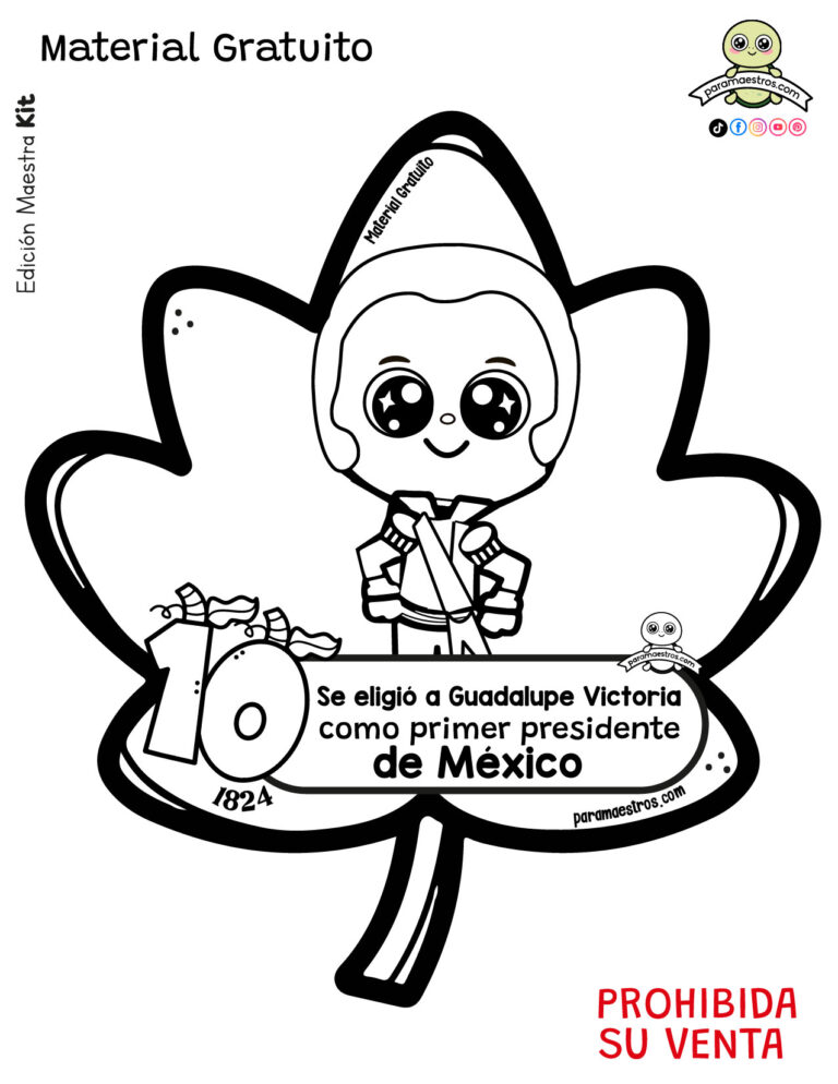 Efemérides Octubre para colorear – paramaestros