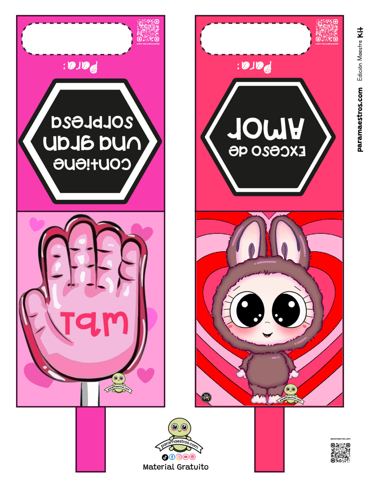 Envolturas para paletas San Valentín – paramaestros